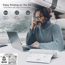 SEZNIK Portable A4 Printer, Wireless, Inkless for Professionals,Tavel ...