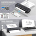 SEZNIK Portable A4 Printer, Wireless, Inkless for Professionals,Tavel ...
